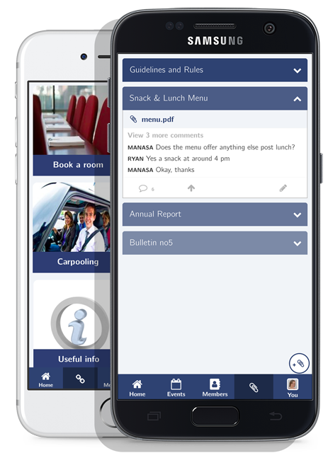 Minsh, Private messaging app for groups